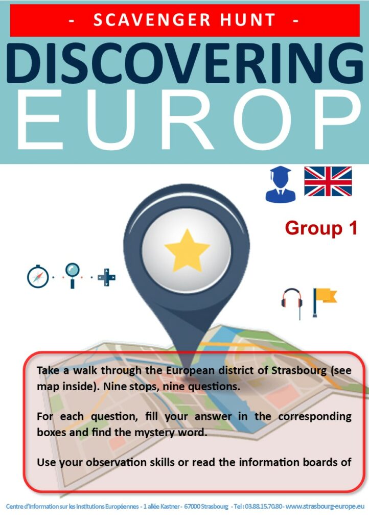 The scavenger hunt “Discovering Europe” | Strasbourg Europe